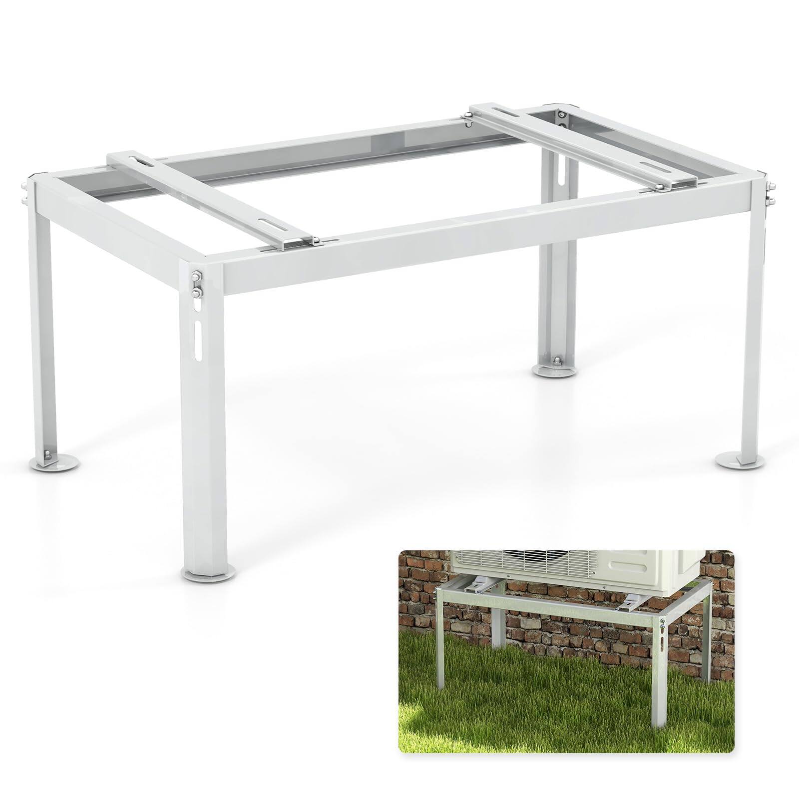 ARLIME Mini Split Stand, Outdoor AC Unit Bracket with Adjustable Height ...