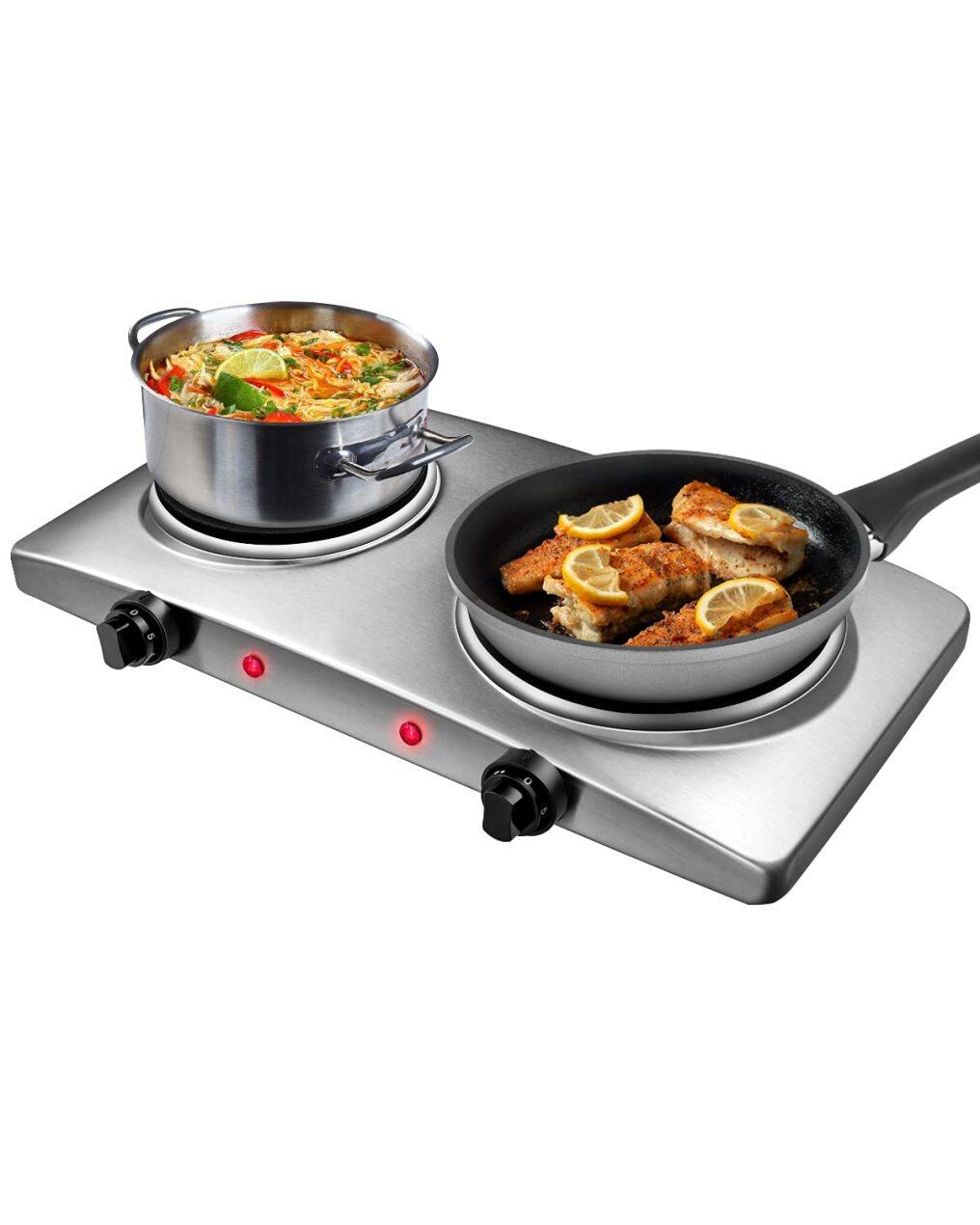 Arlime Electric Hot Plate, Double Hot Plate for Cooking, Electric ...